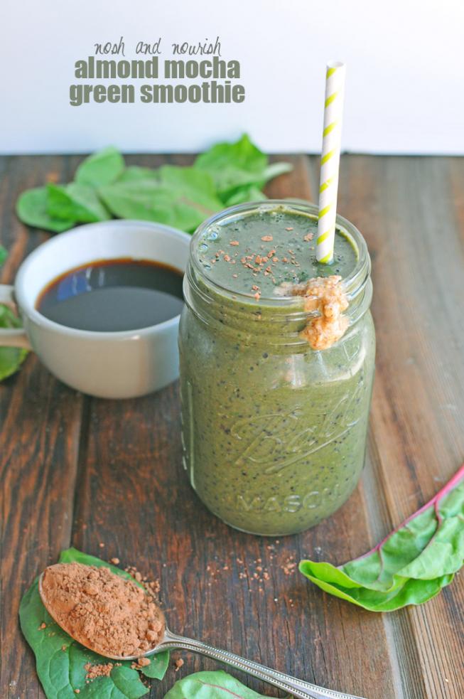 Gym Update + {Almond Mocha Green Smoothies} | Nosh and Nourish